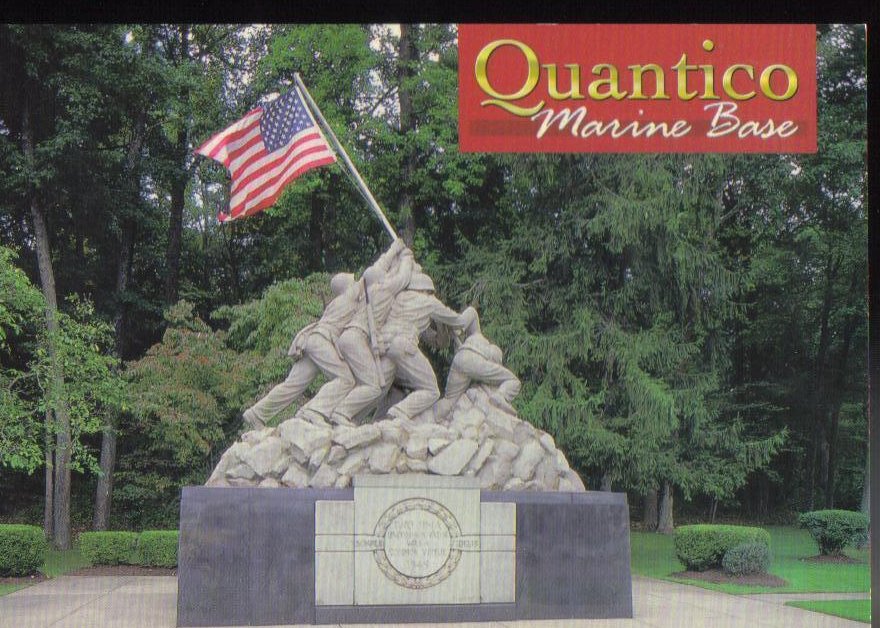 Iwo Jima Statue at Quantico Marine Base Virginia Postcard