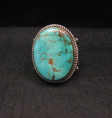 Albert Jake Navajo Native American Royston Turquoise Ring Sz12