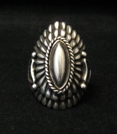 Navajo Harry Begay Sterling Silver Ingot Ring sz10