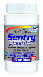 Sentry Senior Multivit Tab 100 Count By 21st Century Vitamins