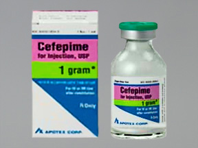 Rx Item-Cefepime 1 gm Vial 10 By Apotex Corp