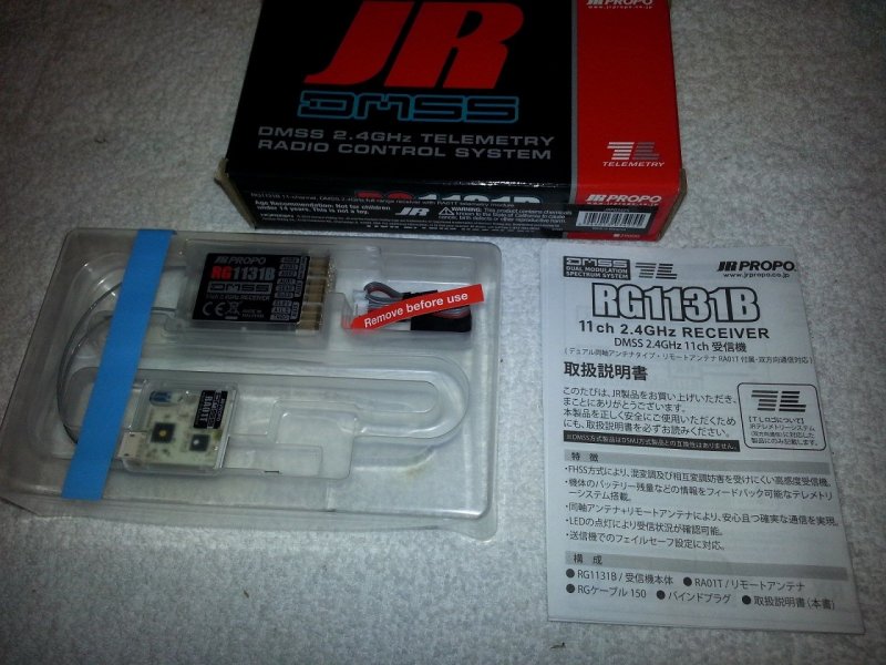 JR RG1131B 11-Ch DMSS Full-Range Rx w/RA-01T Telem