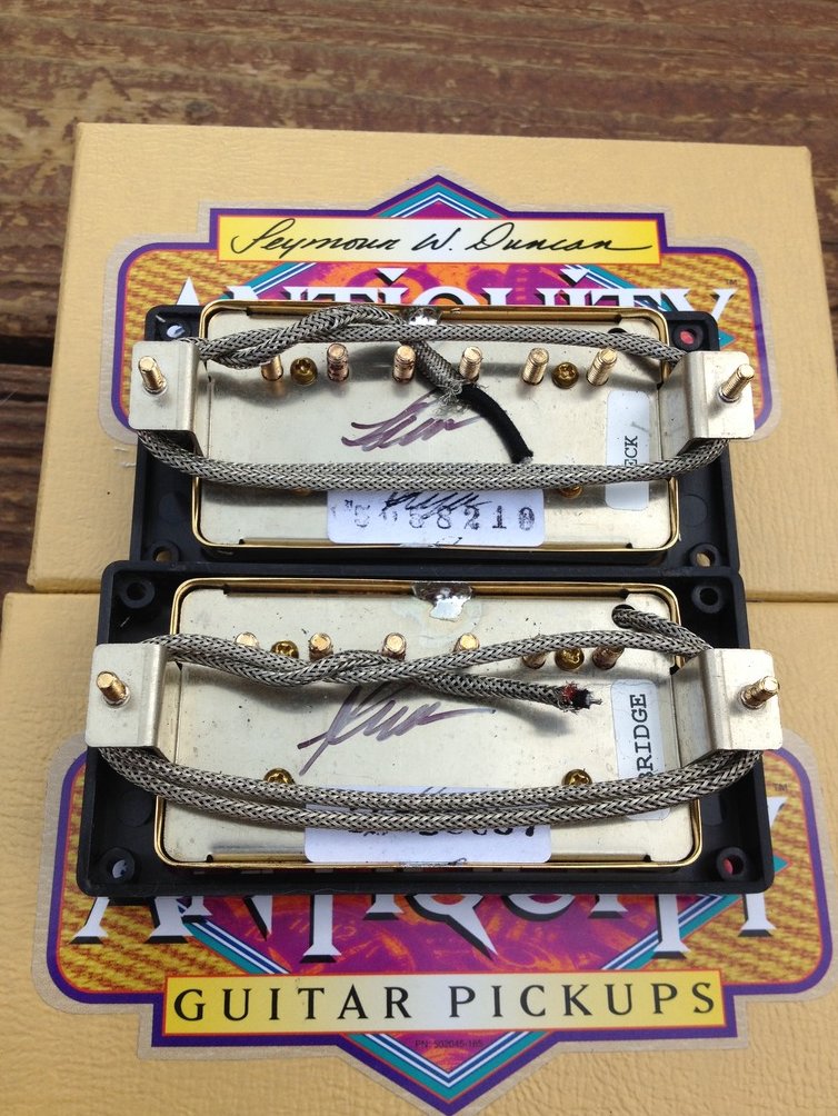 Seymour Duncan Antiquity Humbucker Pickup Set Aged Gold 1950's P.A.F ...