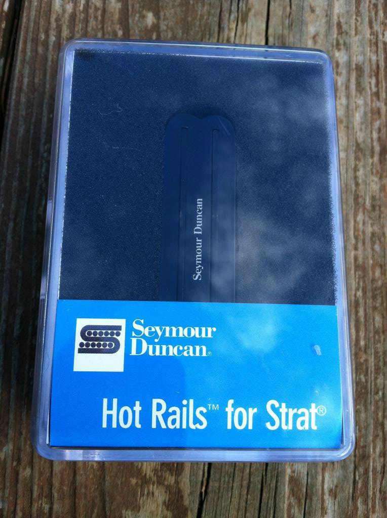 Seymour Duncan SHR-1b Hot Rails Strat BRIDGE Pickup BLACK - Fender ...